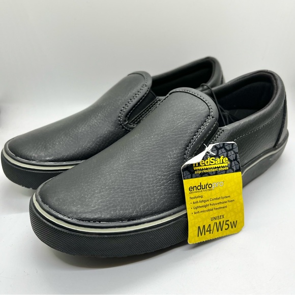Tredsafe | Shoes | Nwt Tredsafe Unisex Black Slipon Work Loafers Shoes ...